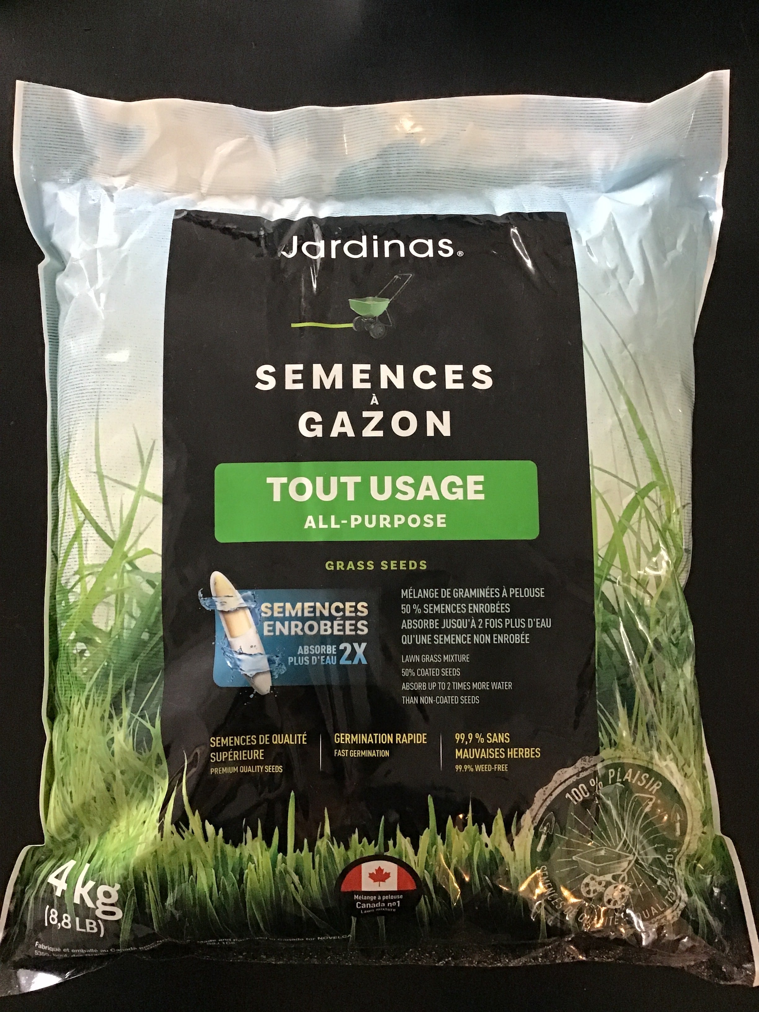 Semence à gazon tout usage 4kg – Potager du Québec