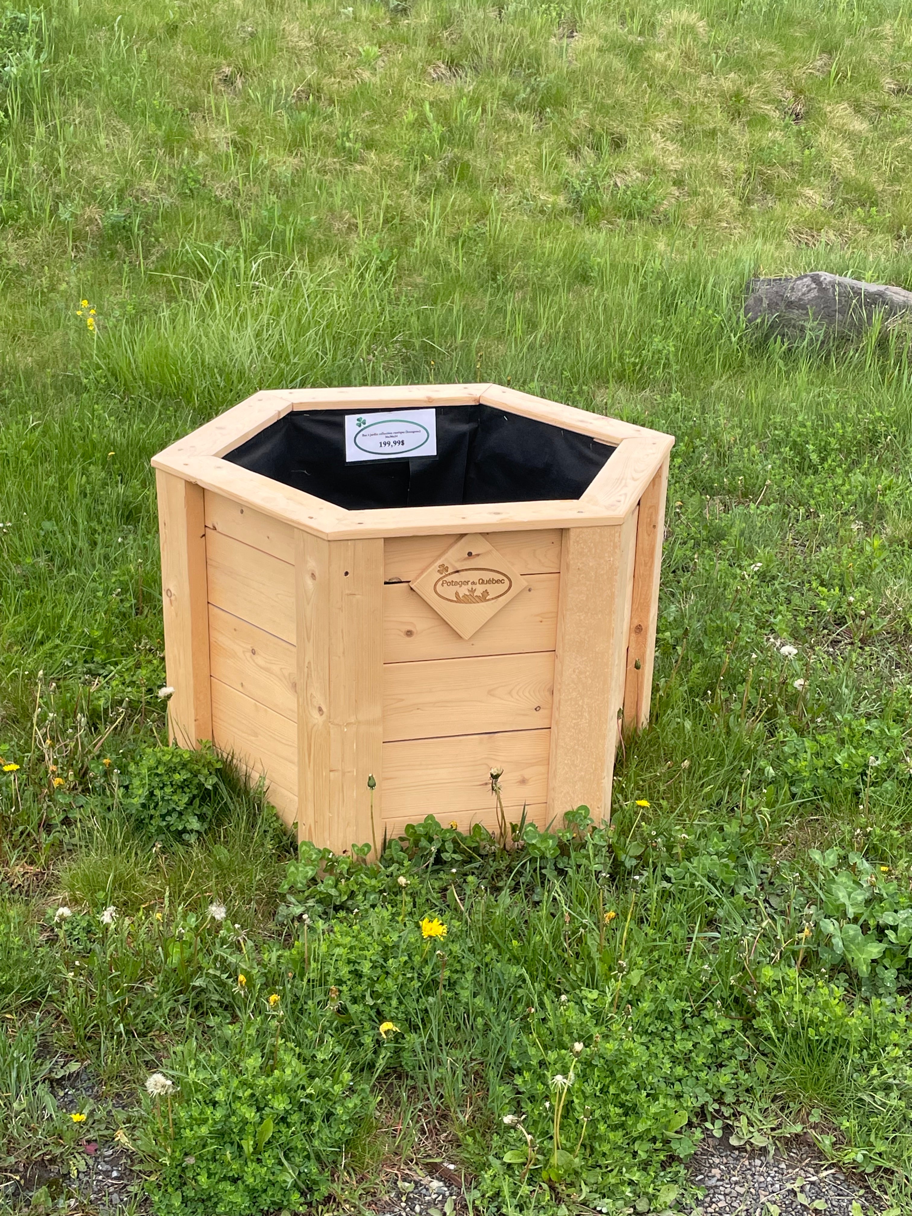 Bac au sol collection rustique (hexagone grand) – Potager du Québec