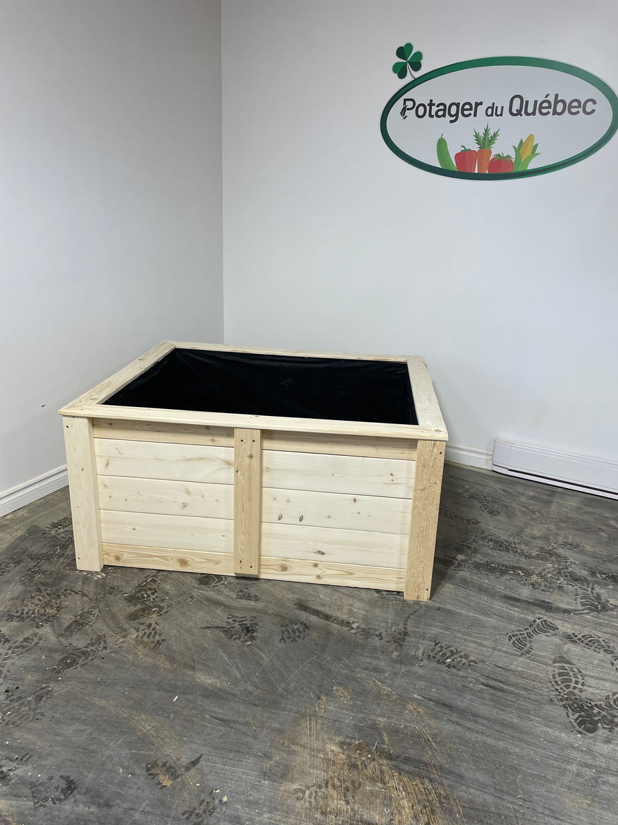 Bac au sol collection rustique (standard large) | Potager du Québec